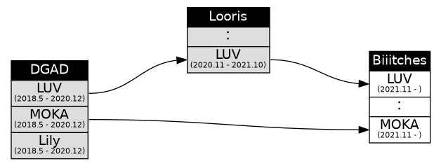DGAD | IDOLS DIAGRAM [アイドル相関図]