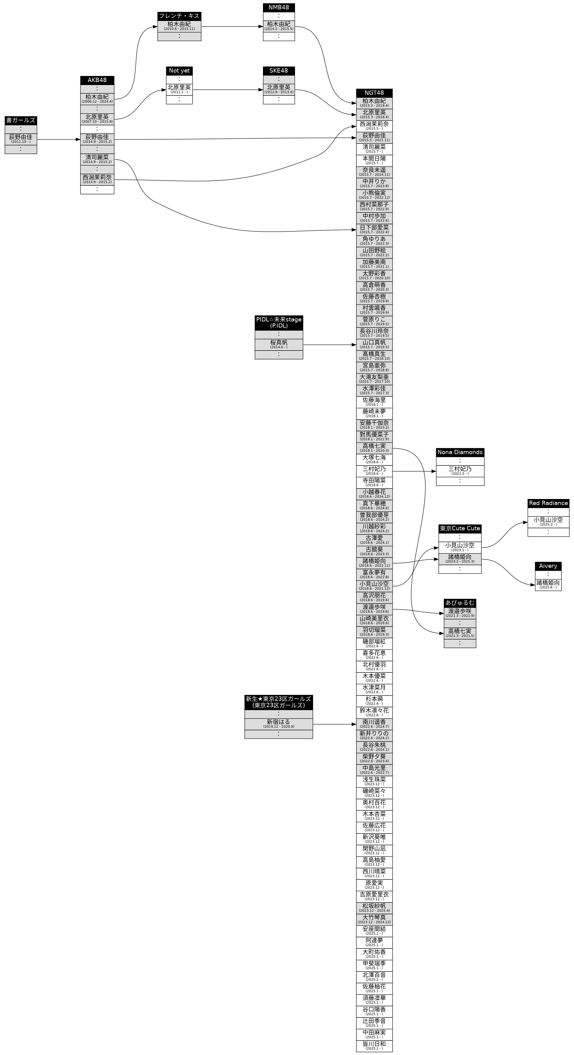 NGT48 | IDOLS DIAGRAM [アイドル相関図]